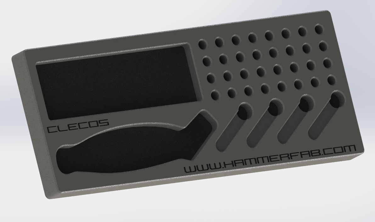 Cleco Kit with Foam Drawer Liner – HAMMERFAB